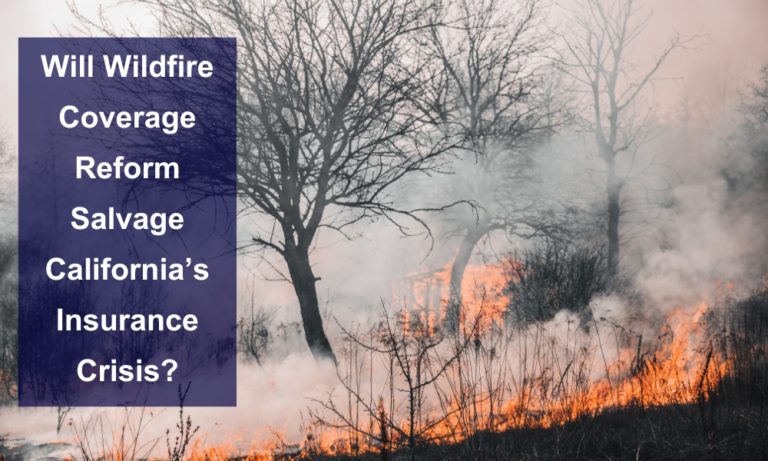 Will Major Wildfire Coverage Reform Salvage California’s Insurance ...